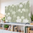 TV Cover Indoor, Tropical Palm Tree Stretch TV Dust Cover Television ...