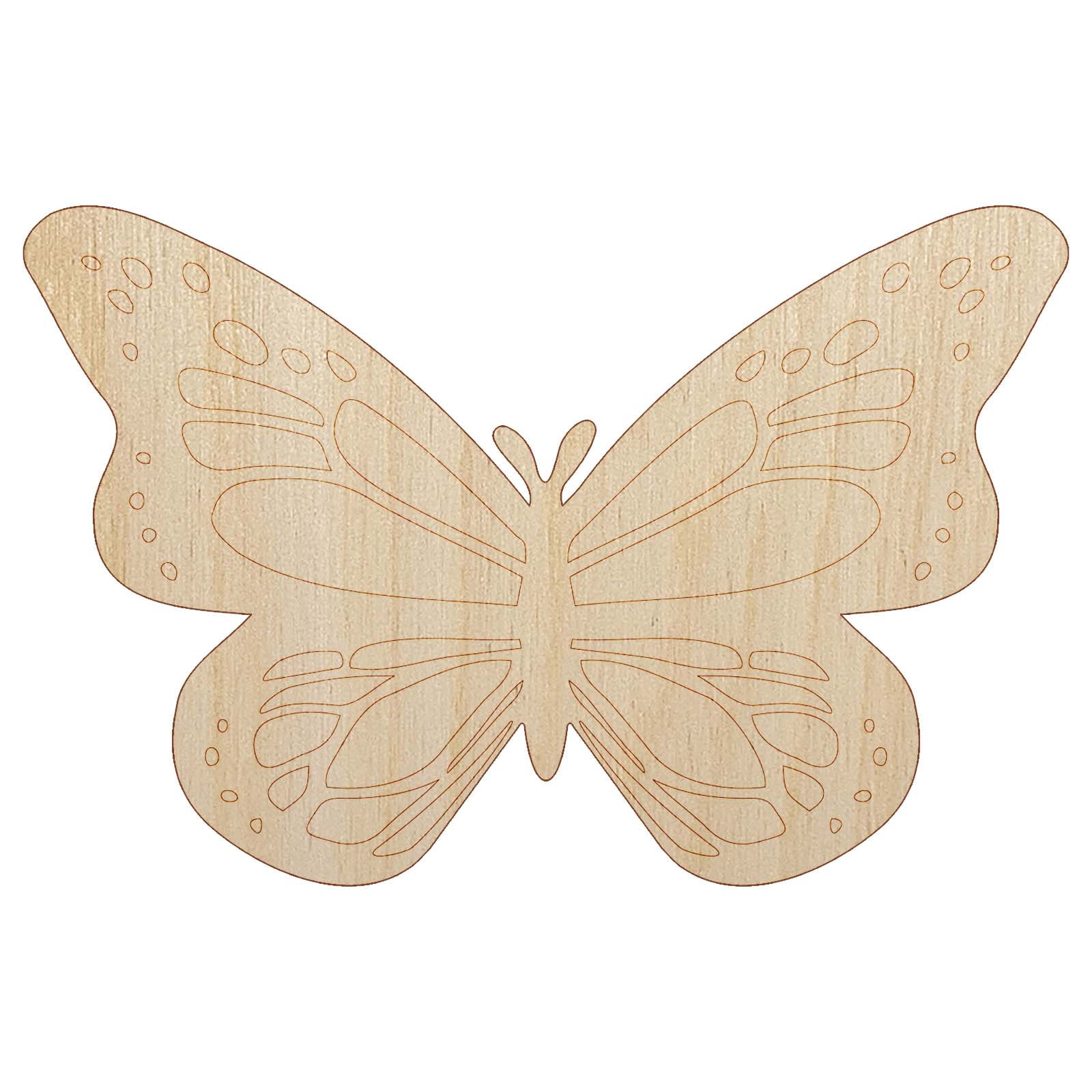 Pretty Monarch Butterfly Wood Shape Unfinished Piece Cutout Craft DIY ...