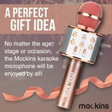 Mockins Handheld USB Rose Gold Portable Bluetooth Karaoke Microphone ...