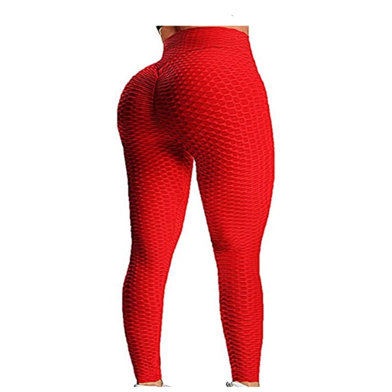 Tik Tok Leggings For Women High Waisted Butt Lift Ruched Scrunch Tummy Control Yoga Pants