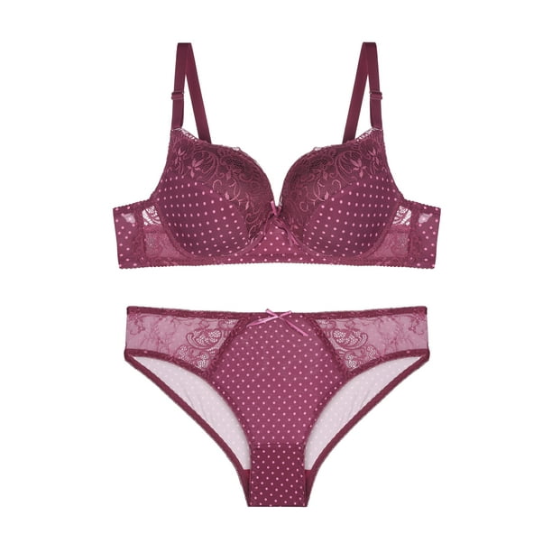 Matching Lace Thong And Bra