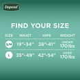 Depend Protection with Tabs Incontinence Underwear, Adult Diapers ...