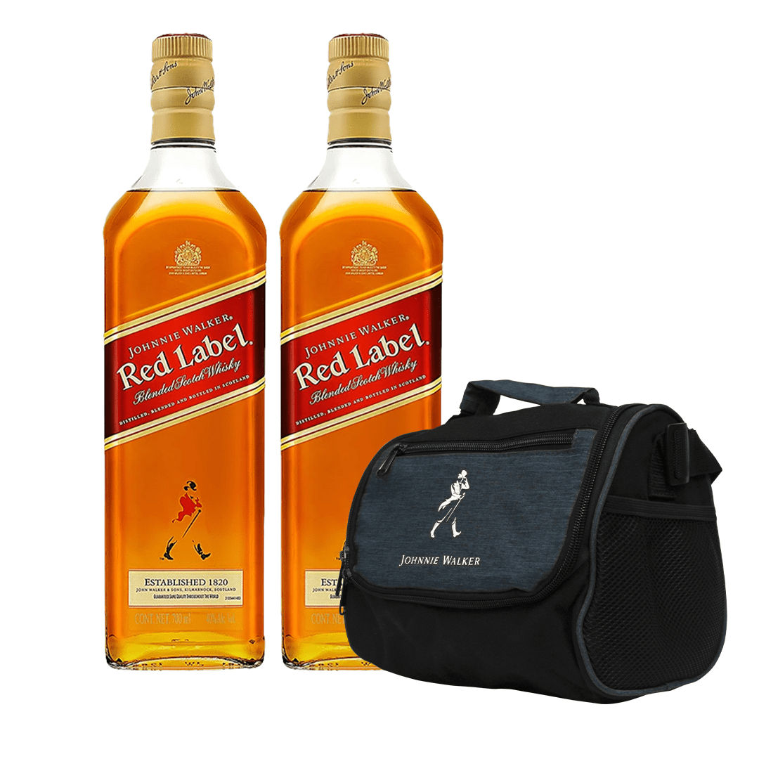 Pack de 2 Whisky Johnnie Walker Red Label 750 Ml + Lonchera Johnnie Walker | Walmart en línea