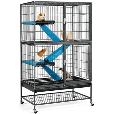MidWest Homes For Pets Deluxe Critter Nation Double Unit Small Animal ...
