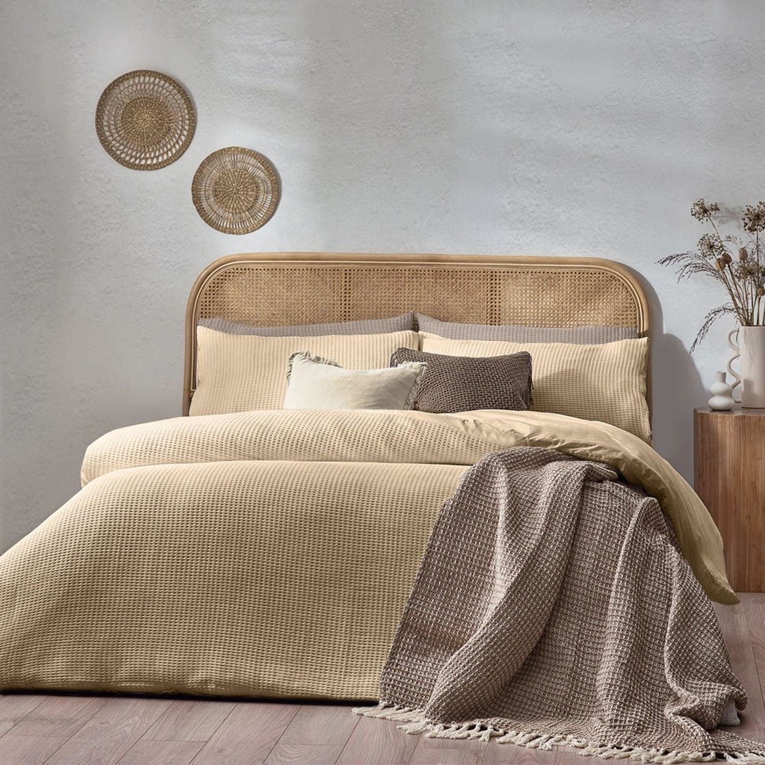 Click here for Yard Chunky Cotton Waffle Duvet Cover Set prices