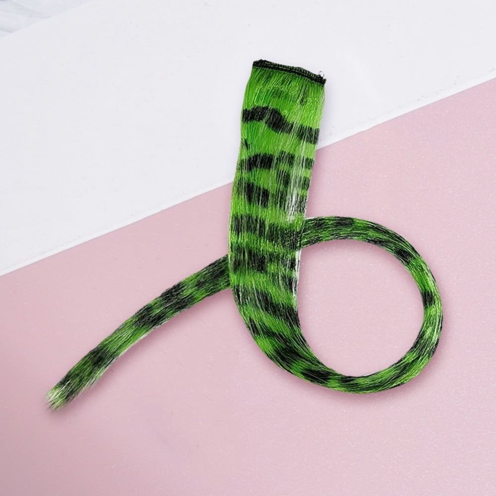 3 Pcs Clip in Hair Extensions Leopard Long Straight Synthetic ...