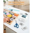 Phomemo T02 Transparent Adhesive Thermal Paper, Sticker Paper Printer ...