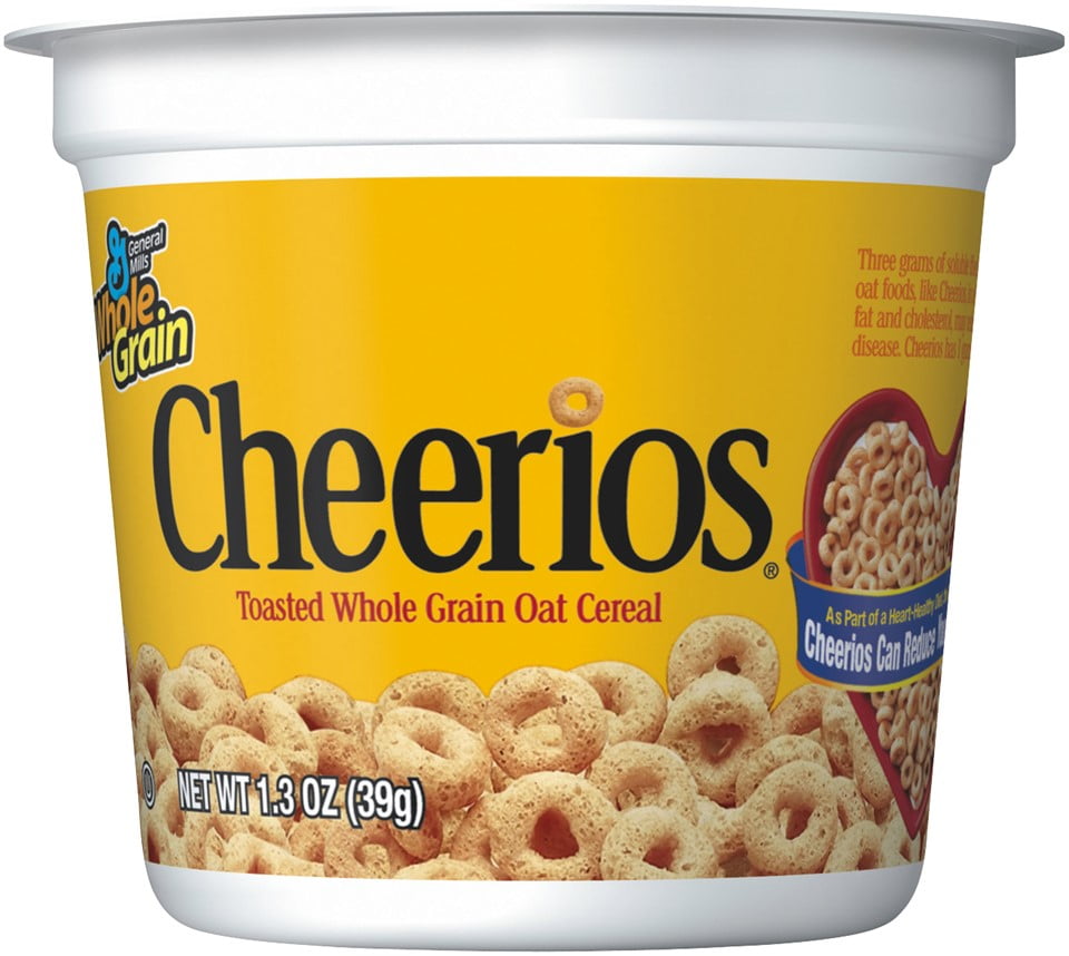 Cheerios Cereal Cup, 1.3 Ounce Cup - Walmart.com