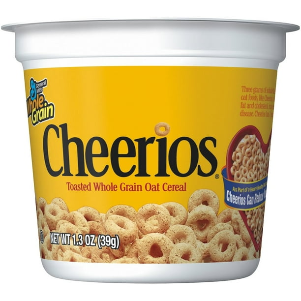 Cheerios Cereal Cup, 1.3 Ounce Cup - Walmart.com