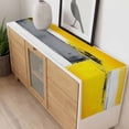 Abstract Graffiti Art Table Runner 13x60 inch Gary Yellow Color ...