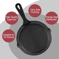 6 Inch Cast Iron Skillet, Frying Pan with Drip-Spouts, Pre-seasoned ...