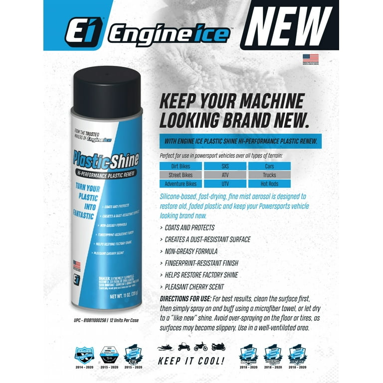 Engine Ice Coolant Motorcycle Engine Ice Plastic Shine - 20oz Aerosol ...