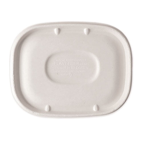 Fiber Lids for Fiber Containers, 8.9 x 6.9 x 0.4, Natural, Paper, 400 ...