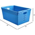 Red Plastic Storage Totes and Stackable Storage Bins - Industrial ...