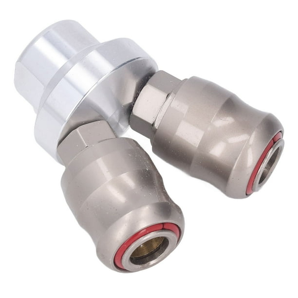 Air Hose Splitter, Universal Coupler Long Life Span 2 Way Pneumatic ...