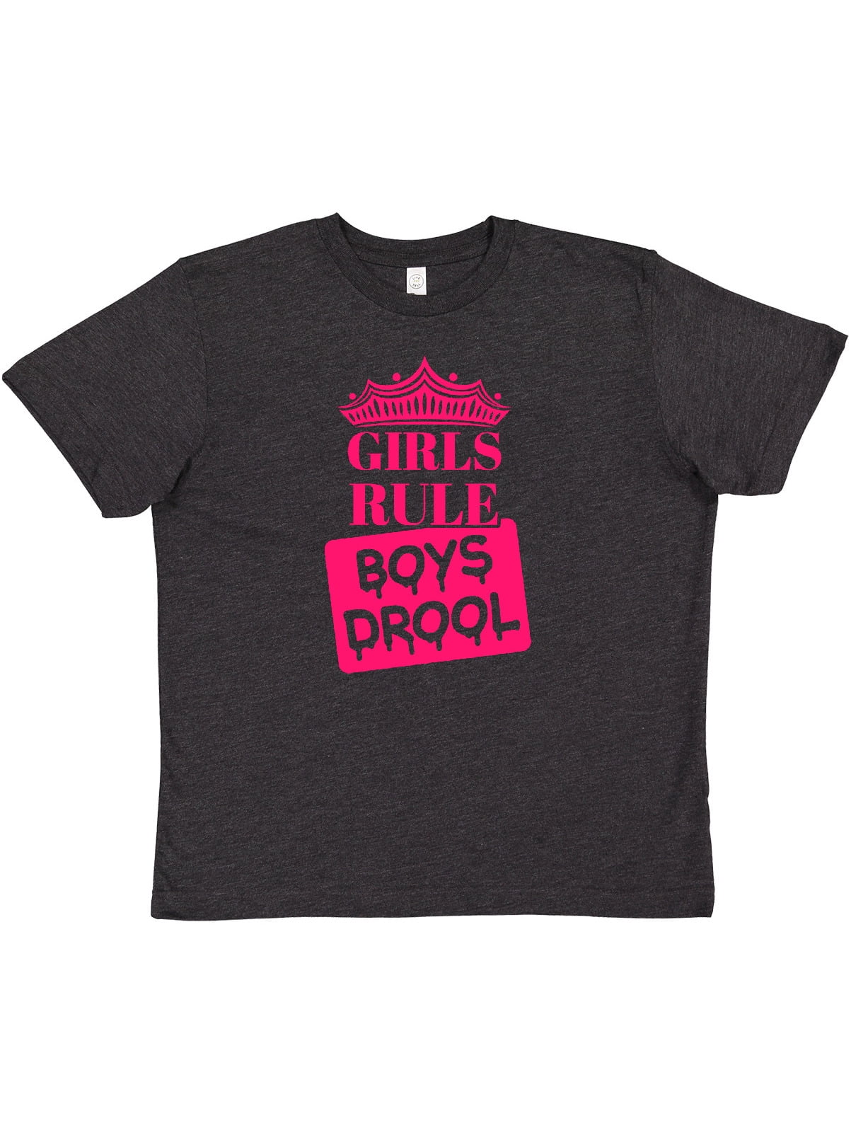 Inktastic Girls Rule, Boys Drool Youth T-Shirt - Walmart.com