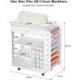 Free Shipping! MagicFox Rolling Craft Cart and Storage Table for Cricut ...