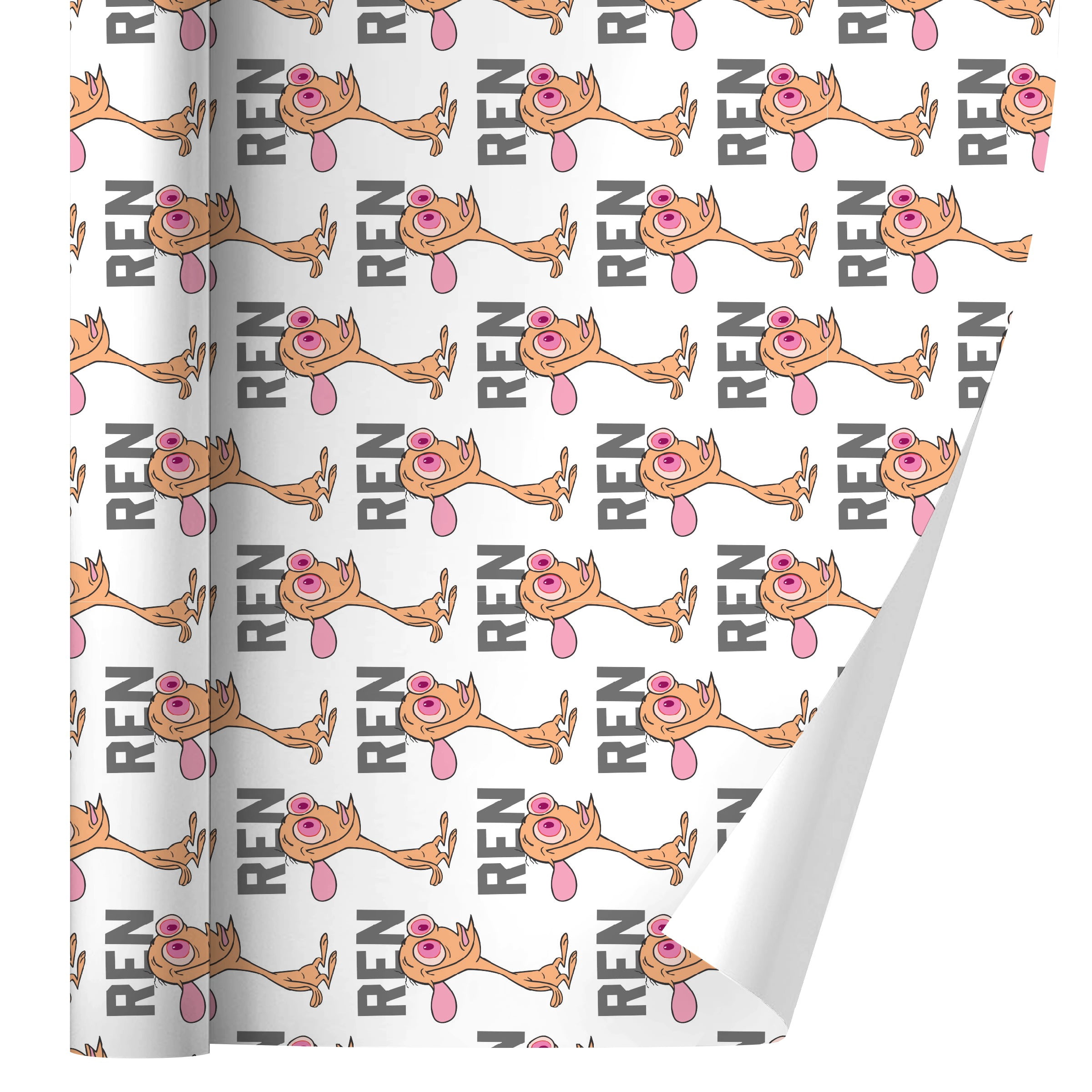 Ren and Stimpy Show Collegiate Ren Premium Roll Gift Wrap Wrapping ...