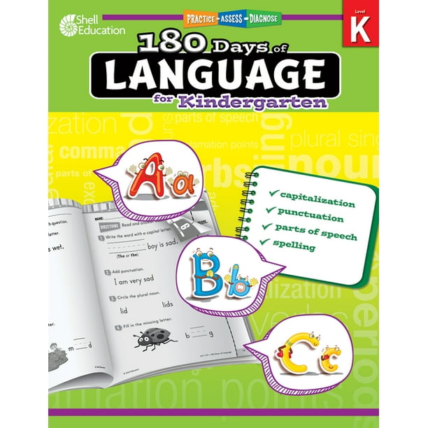 180 Days of Practice: 180 Days of Language for Kindergarten (Paperback ...