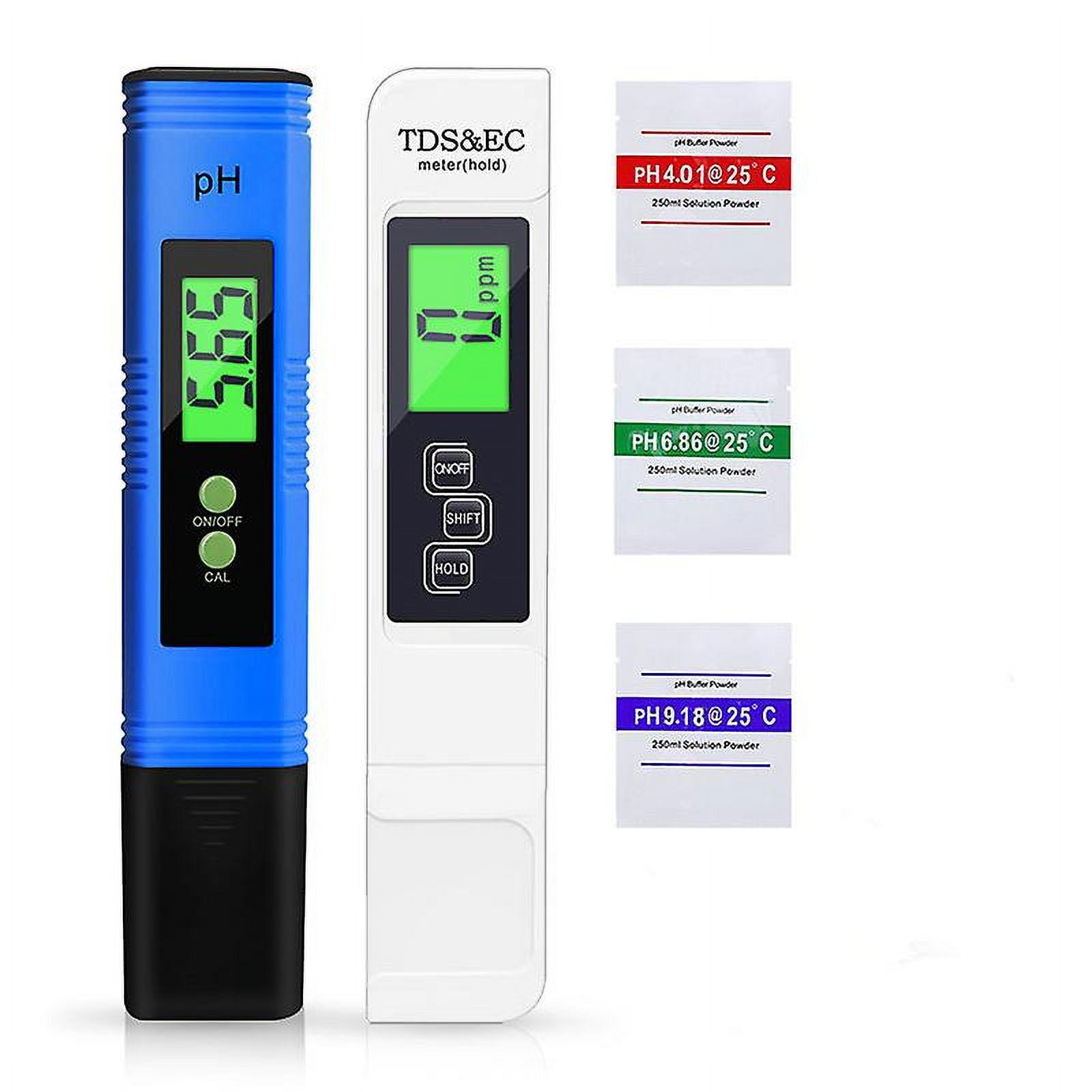 Medidor de pH, pH, Tds y comprobador de temperatura EC Bio 5 en 1 Comprobador de calidad del ...