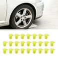 SPRING 25 Pack 21mm Yellow Wheel Nut Indicators Long Dust Cap Safety ...