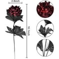 10 Pack Artificial Silk Dahlia Bouquet with Long Stems, 16" Wine Red ...