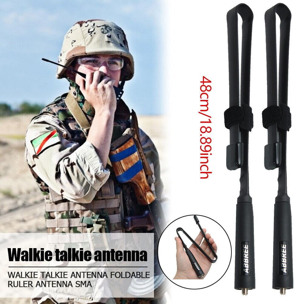 2x ABBREE SMA-Female Dual Band VHF/UHF 18.8-inch 144/430MHz High Gain ...