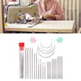 DICEWEN 10 Set Sewing Needle Curved Needle with Large Eye Big Eye Hand ...