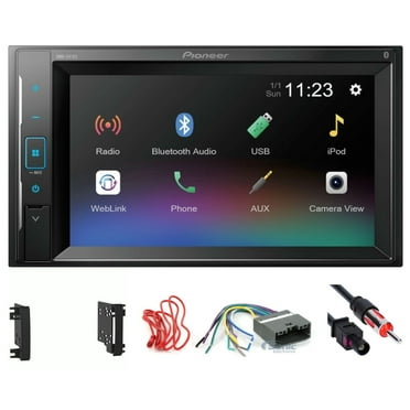 Pioneer 6.8'' Touchscreen Double-DIN Receiver with Bluetooth, CarPlay, Radio, AUX - Walmart.com