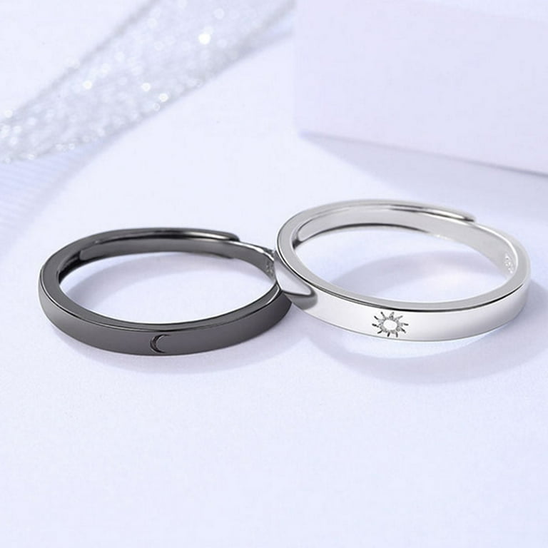 Simple Silver Couple Ring