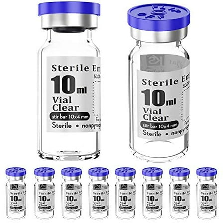 Ks-Tek Sterile Empty Vials With Self Healing Injection Port,With Flip ...