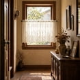 54.8"X24.4"Boho Lace Window Curtain Valance Embroidered Solid Color ...