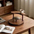 2-Tier Wooden Cosmetic Organizer, Multi-Layer Desktop Storage Rack for ...