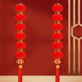 Chinese New Year Red Lanterns, 10 Pack Traditional Hanging Paper ...