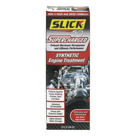 Slick 50 750001 15 oz Bottle Supercharged Synthetic Engine Treatment ...
