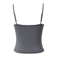 Adjustable Spaghetti Strap Camisole Top Ribbed Knit Sleeveless For ...