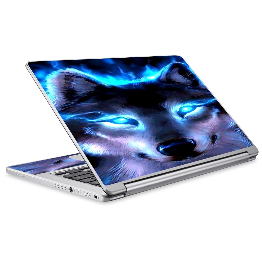 Skin Decal For Acer Chromebook R13 Laptop Vinyl Wrap / Wolf Glowing ...