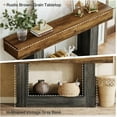 Tribesigns 63-Inch Long Console Table, 2-Tier Entryway Table Sofa Table ...