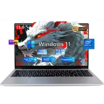 15.6" Business Laptop Computer Quad-Core Intel Celeron N100 Processors ...
