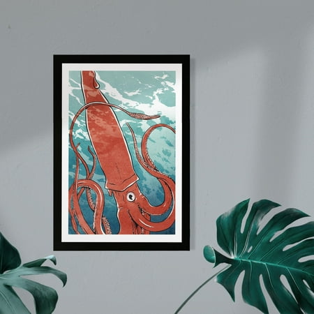 Wynwood Studio Nautical and Coastal Framed Wall Art Prints 'Ink Red ...