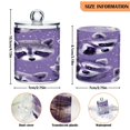 2PCS Clear Storage Jars Cotton Swabs Cans Translucent Plasticental ...