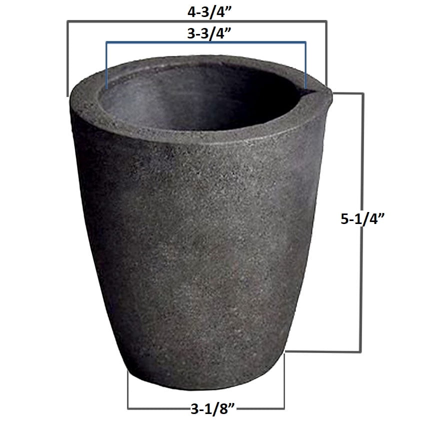 Graphite Melting Clay Crucible # 4 (4 Kg) Brass Gold Silver Brass ...