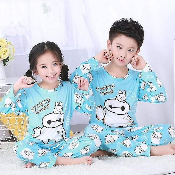 New Cartoon Pyjamas Set Kids Girl Boy Long Pajamas Pjs Sleepwear ...