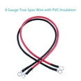 LotFancy Battery Cables, 8 AWG 24 Inches Power Inverter Cables ...