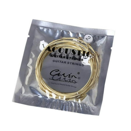 relayinert 6 Pieces Folk Guitar String Replacement Brass Hexagonal Core ...