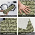 Bathroom Rugs Non Slip Washable - Simple Cartoon Cute Snake Green ...