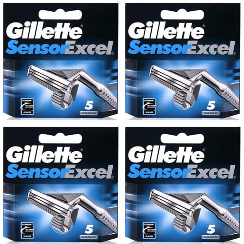 Gillette Sensor Excel Razor Blades Refills, 20 Cartridges - Walmart.com