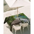 60x84 Inch Outdoor Tablecloth with Umbrella Hole Zipper Rectangle ...