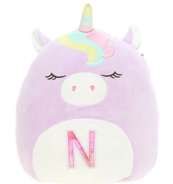 Squishmallow 12" Silvia the Purple Unicorn - Plush - Monogrammed "N ...