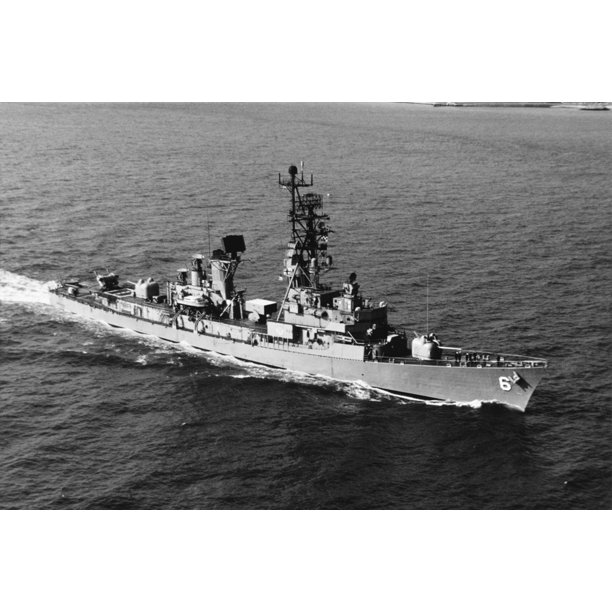 24x36 gallery poster, USS Barney (DD-956 DDG-6) 1971 - Walmart.com